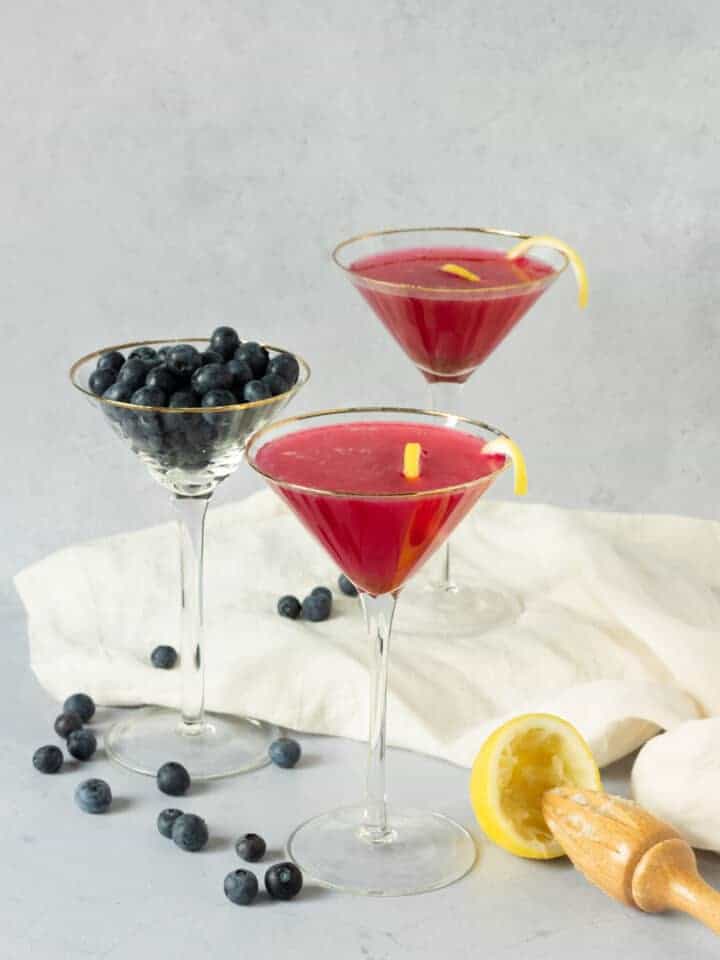 Blueberry Lemon Drop Martini | Toshi's Table