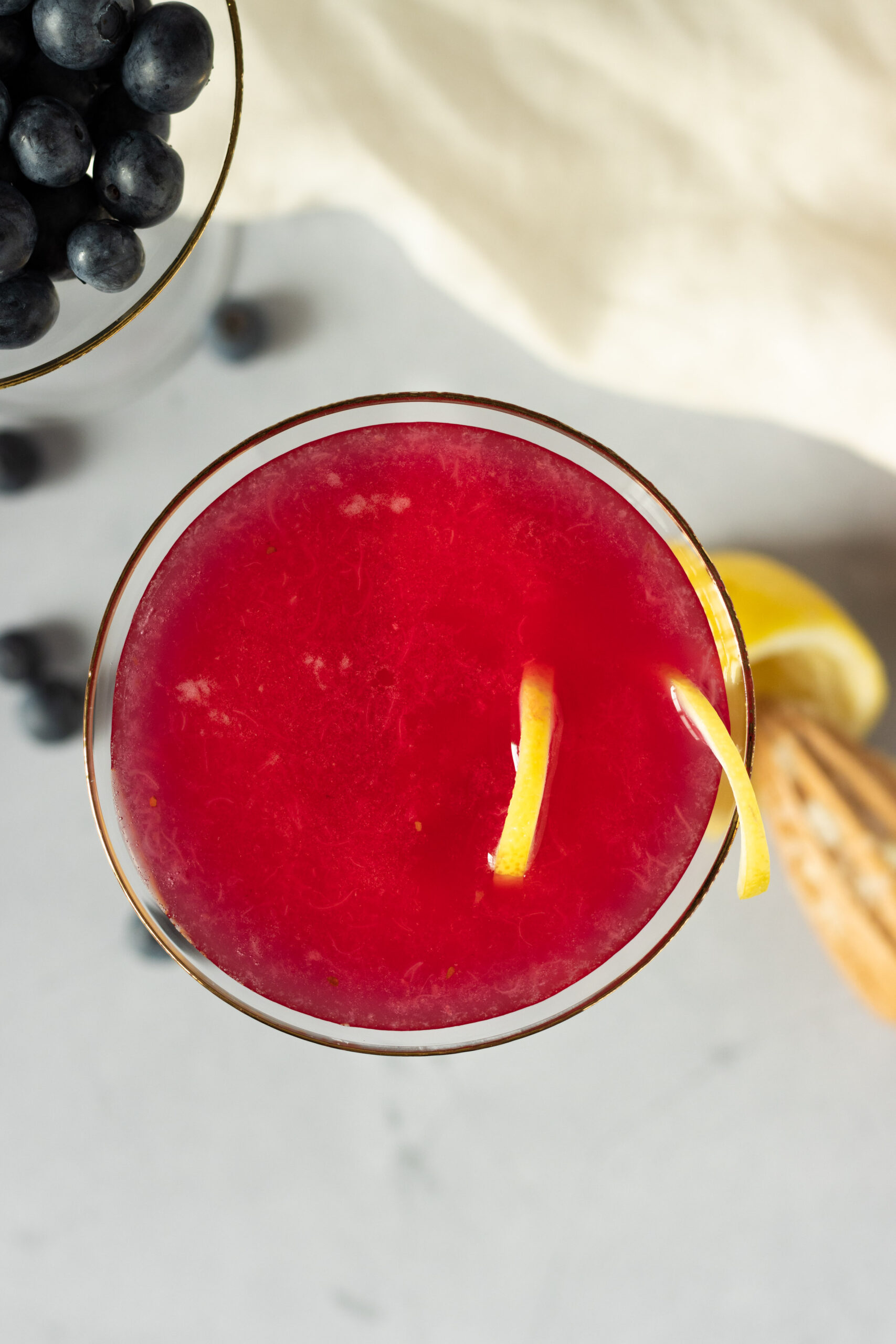 Blueberry Lemon Drop Martini | Toshi's Table