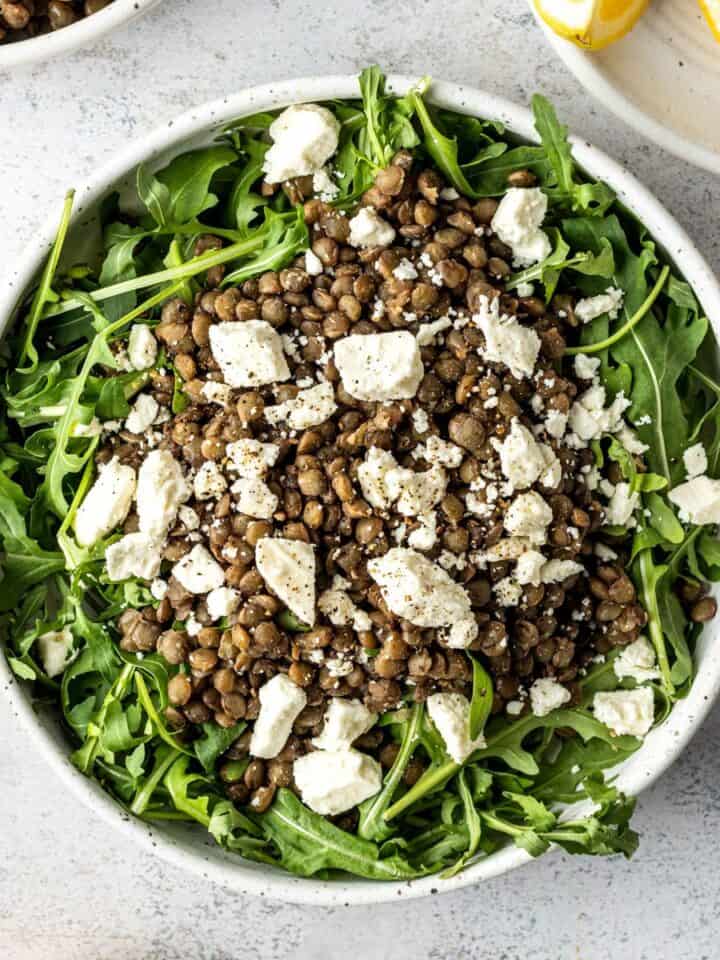 Mediterranean Lentil Salad with Chickpeas | Toshi's Table