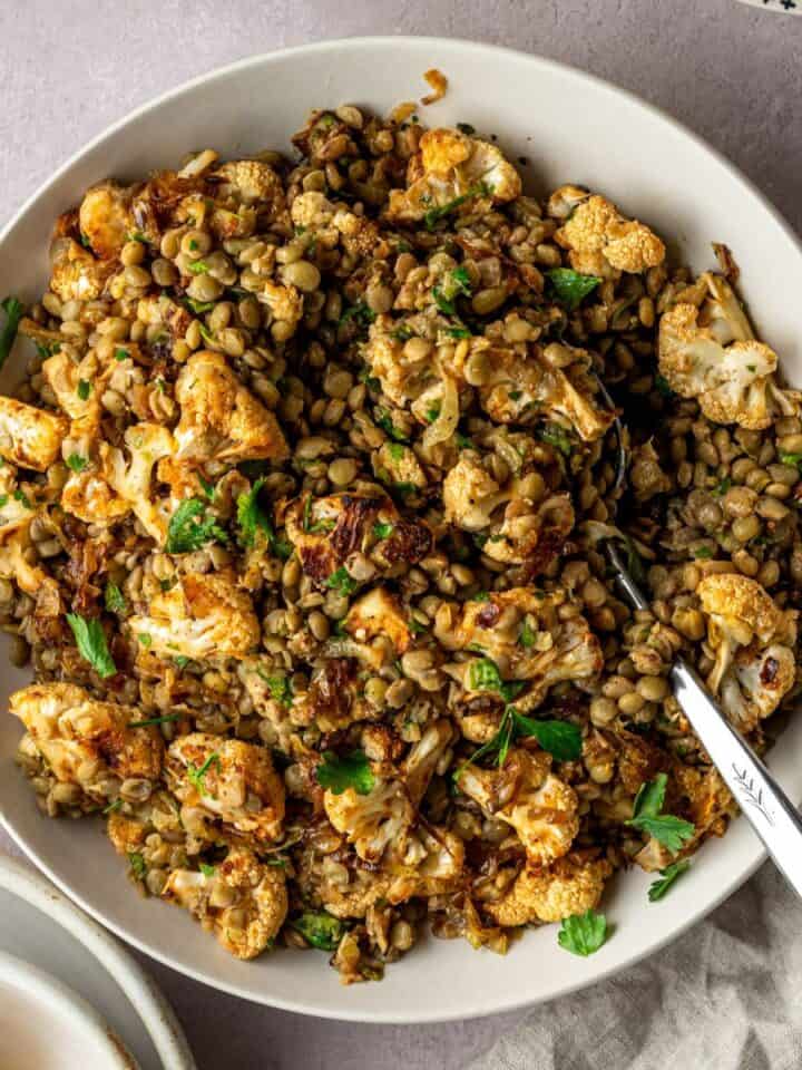 Mediterranean Lentil Salad with Chickpeas | Toshi's Table