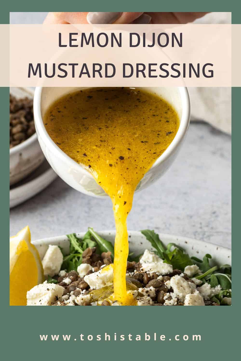 Simple Zesty Lemon Dijon Vinaigrette | Toshi's Table