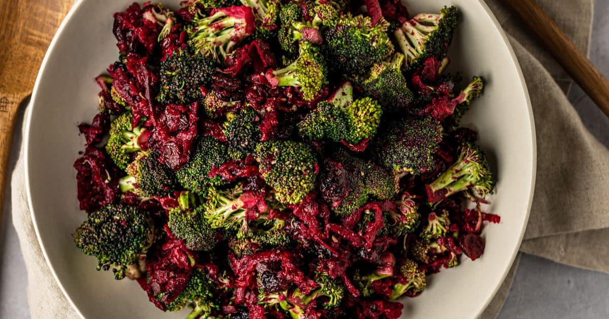 Quick and Easy Broccoli Beet Salad | Toshi's Table