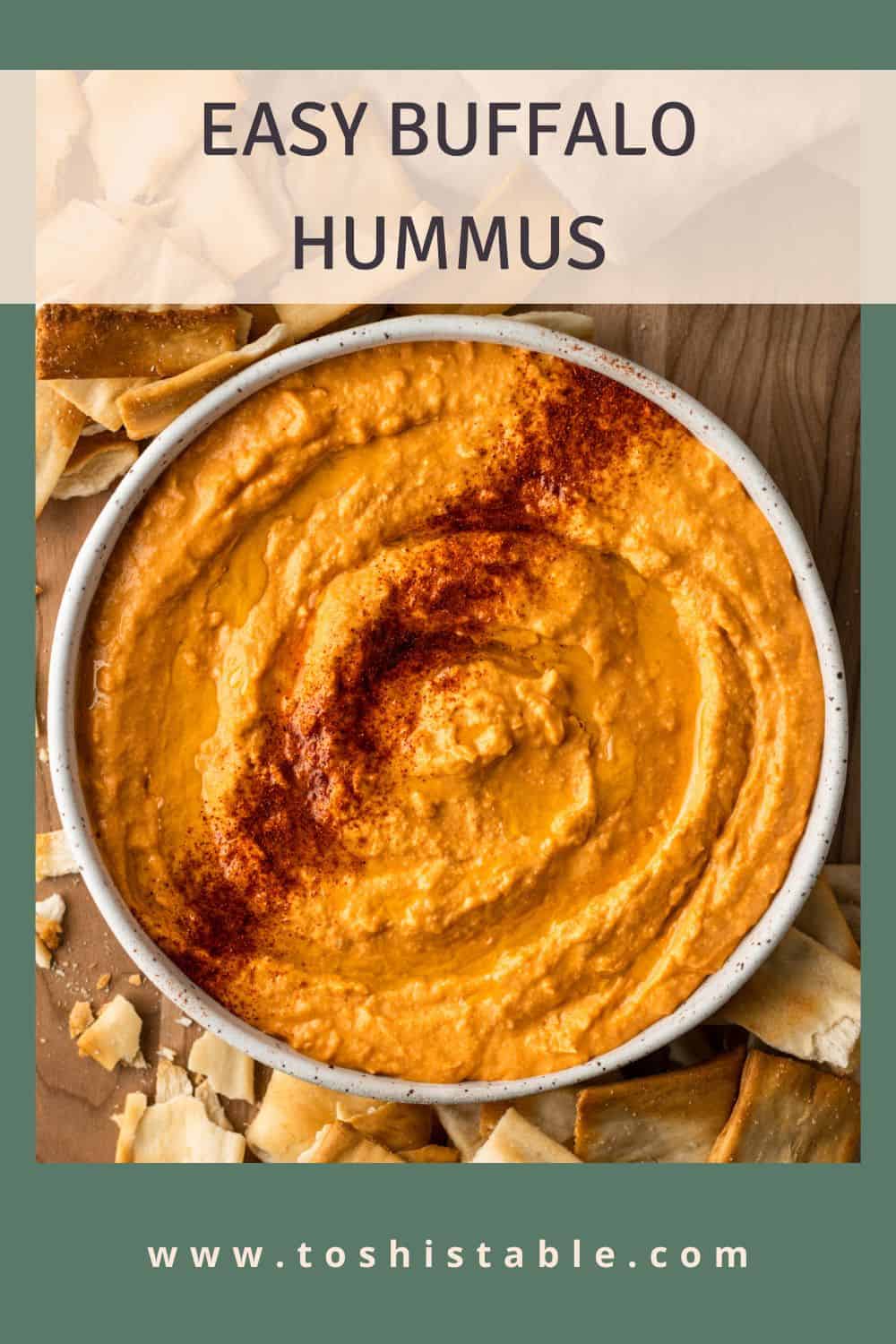 Easy Buffalo Hummus | Toshi's Table
