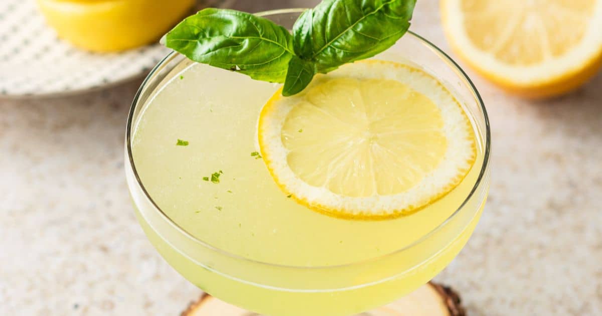 The Best Lemon Basil Vodka Martini | Toshi's Table