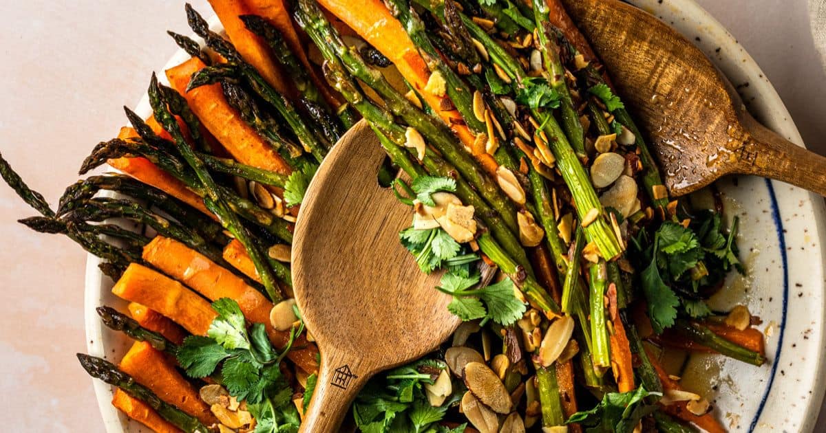 Sheet Pan Roasted Carrots and Asparagus | Toshi's Table