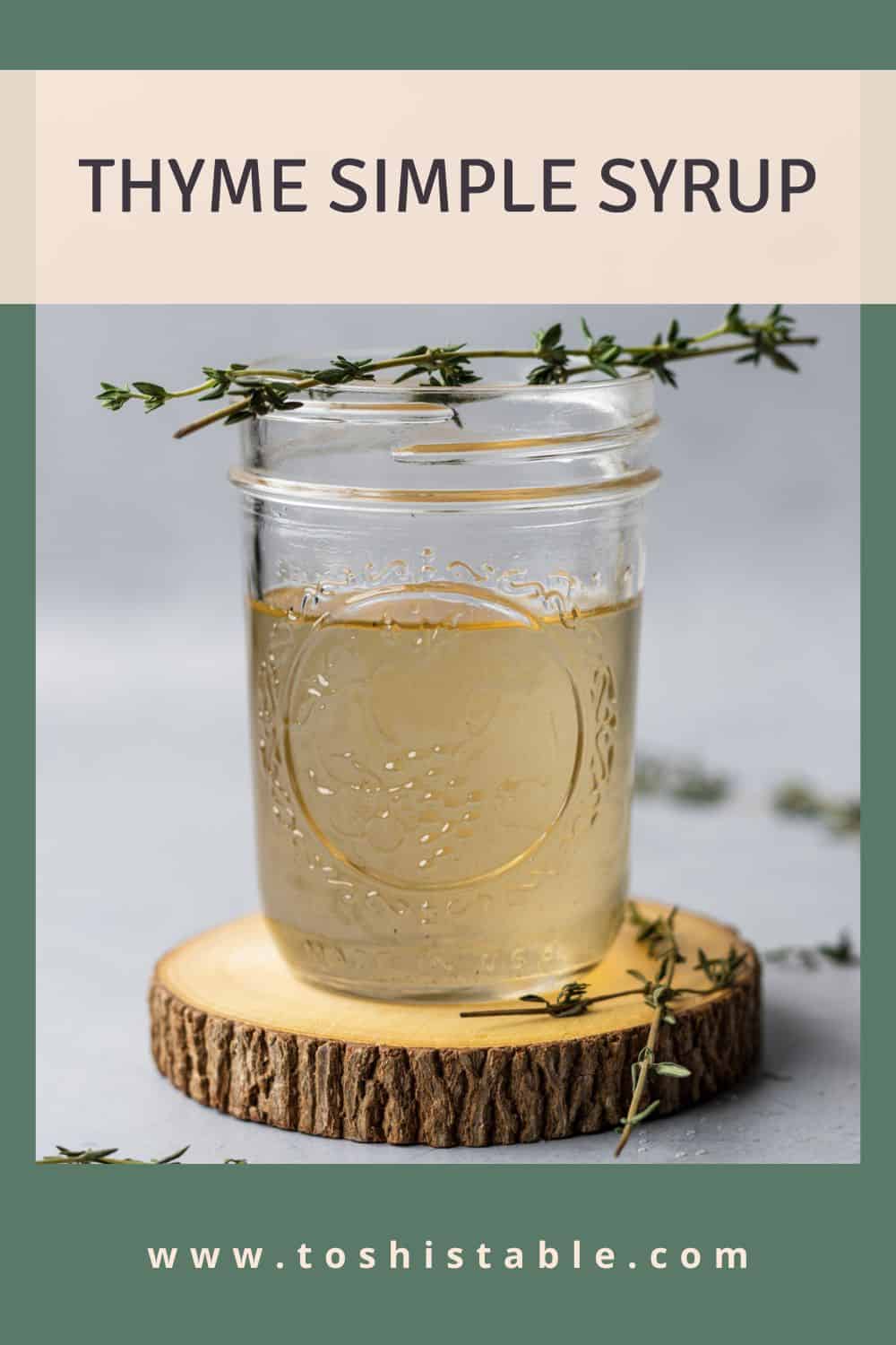 Thyme Simple Syrup | Toshi's Table