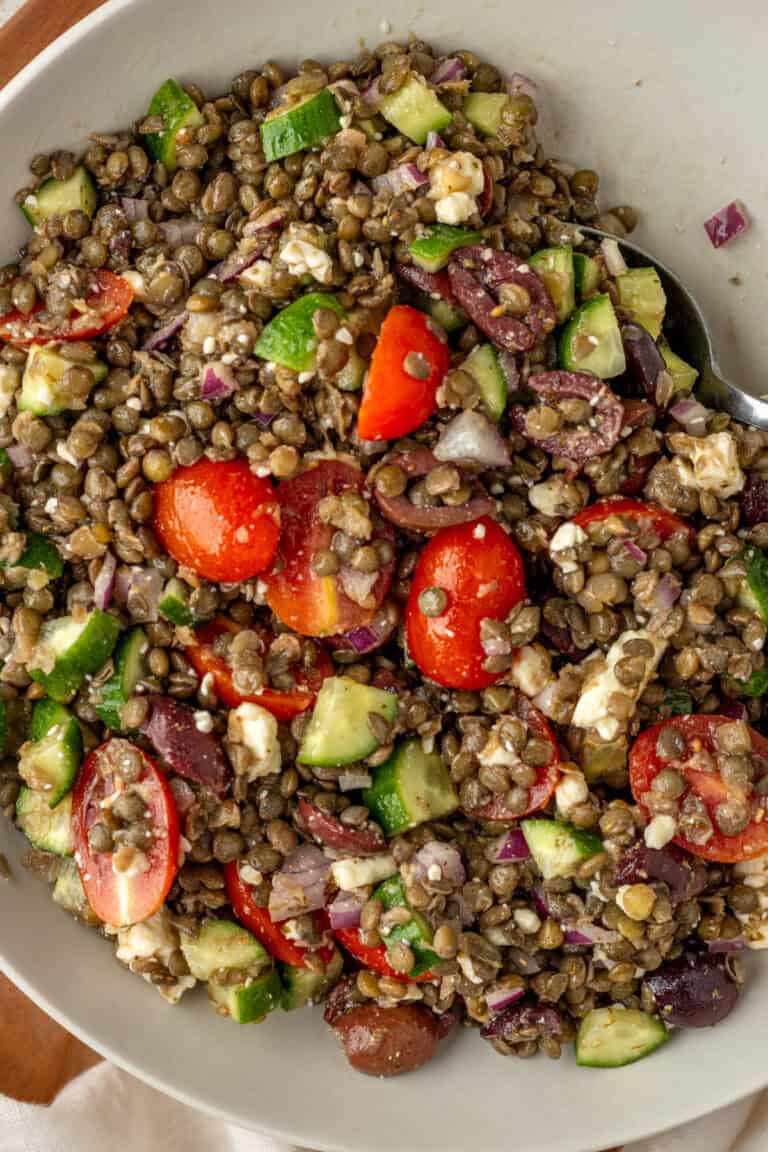 Easy Greek Lentil Salad | Toshi's Table