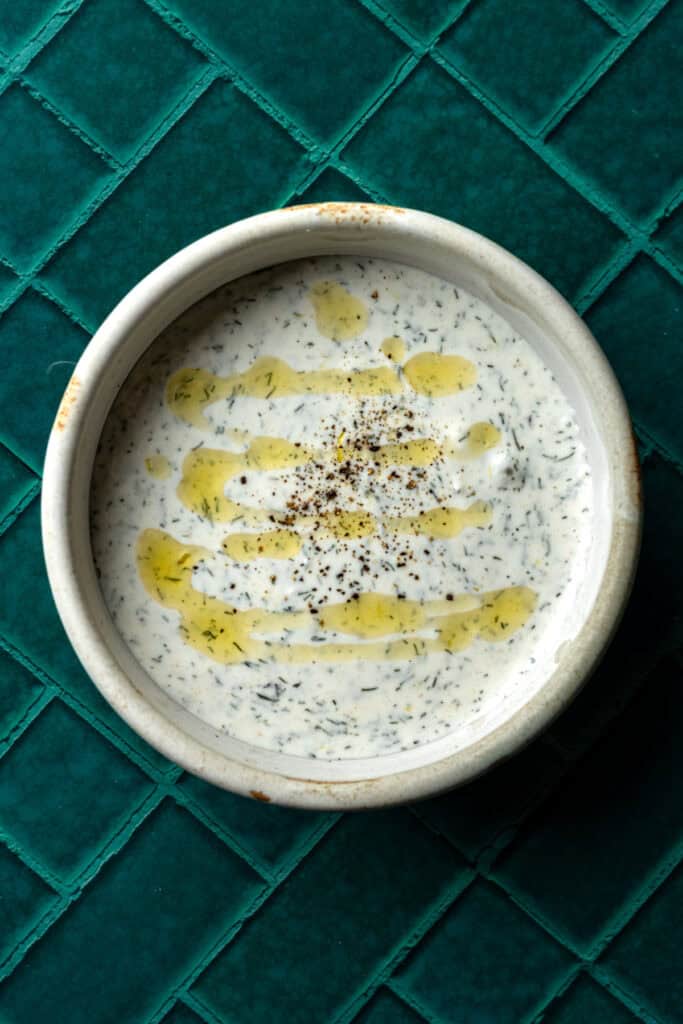 Simple Greek Yogurt Dill Dipping Sauce | Toshi's Table
