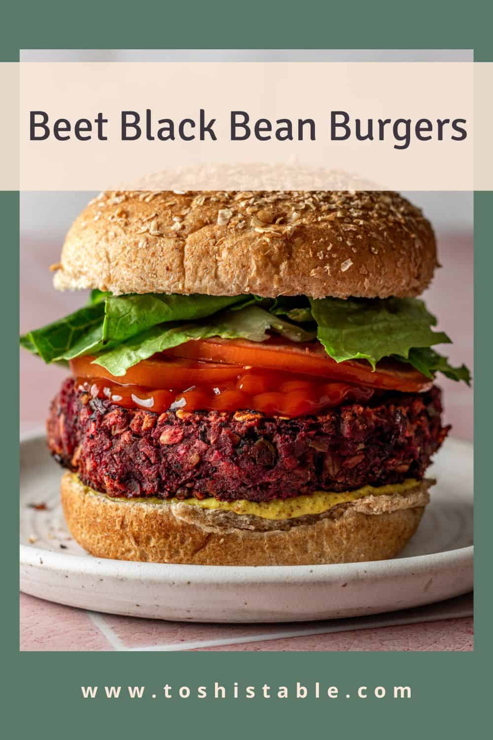 Beet and Black Bean Burgers | Toshi's Table