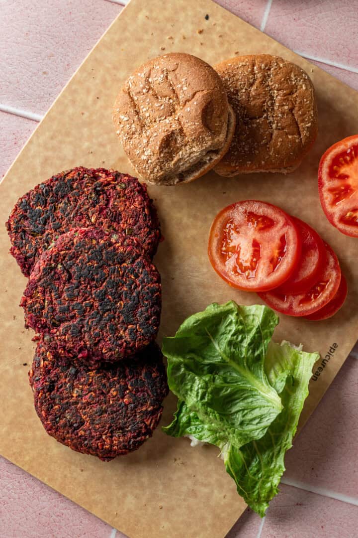 Beet and Black Bean Burgers | Toshi's Table